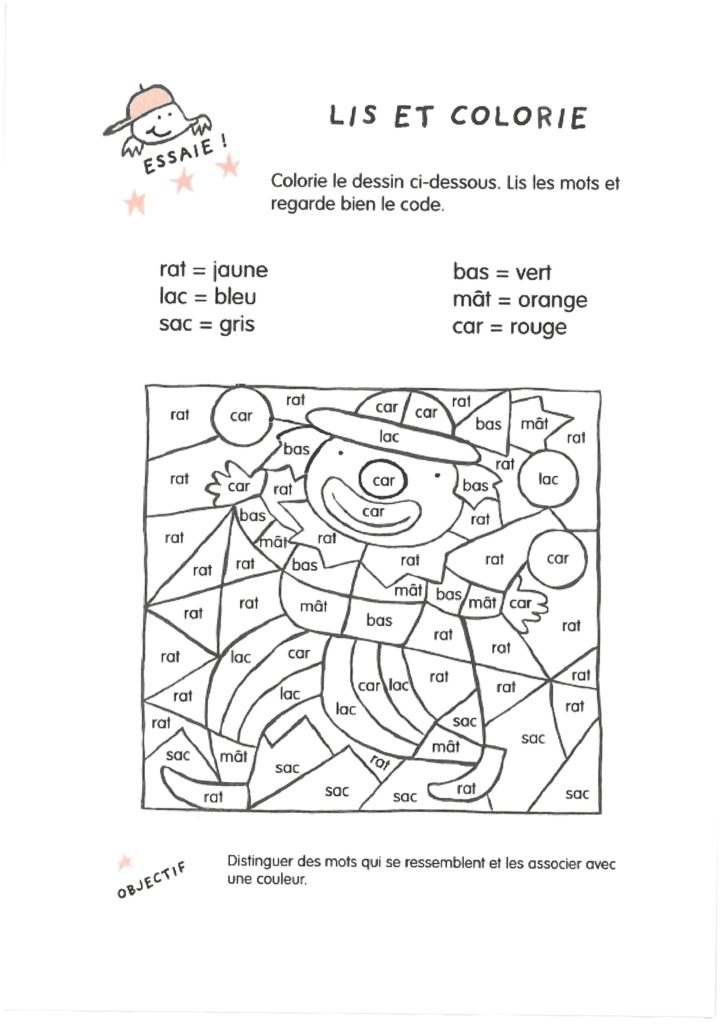 Lis et colorie - Centre Social du canton de St Pierre le Moûtier