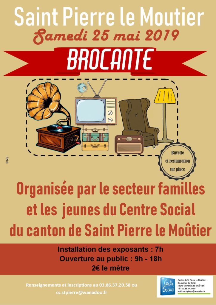 Brocante Centre Social Du Canton De St Pierre Le Moûtier